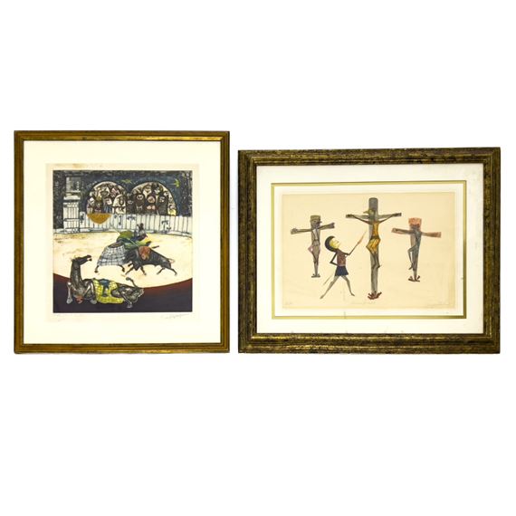 Guillermo Silva Santamaria | Two Editions (Crucifixion and Bullfight ...