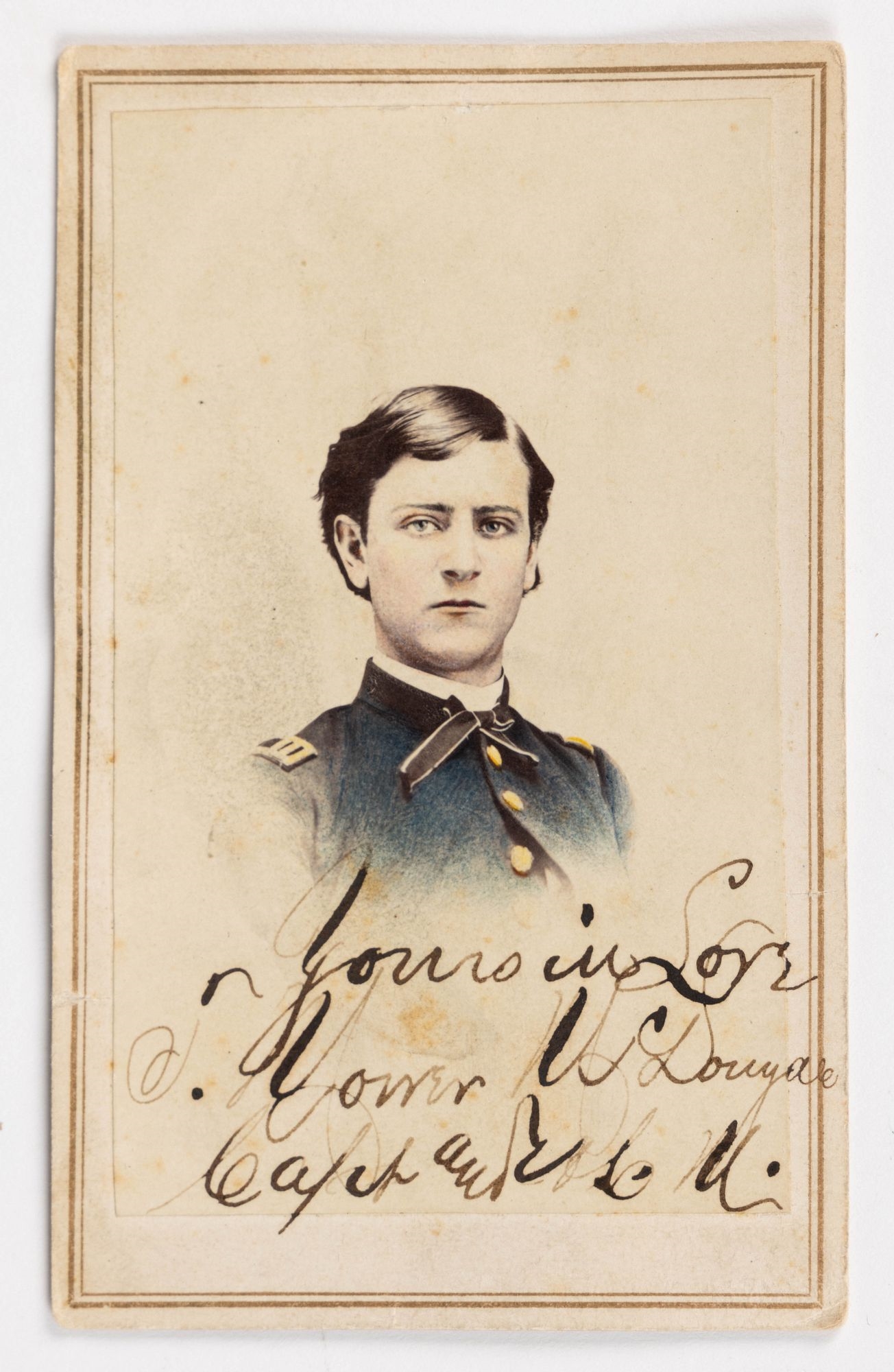 William Gunnison Chamberlain | A bust-length depiction of a young Capt ...