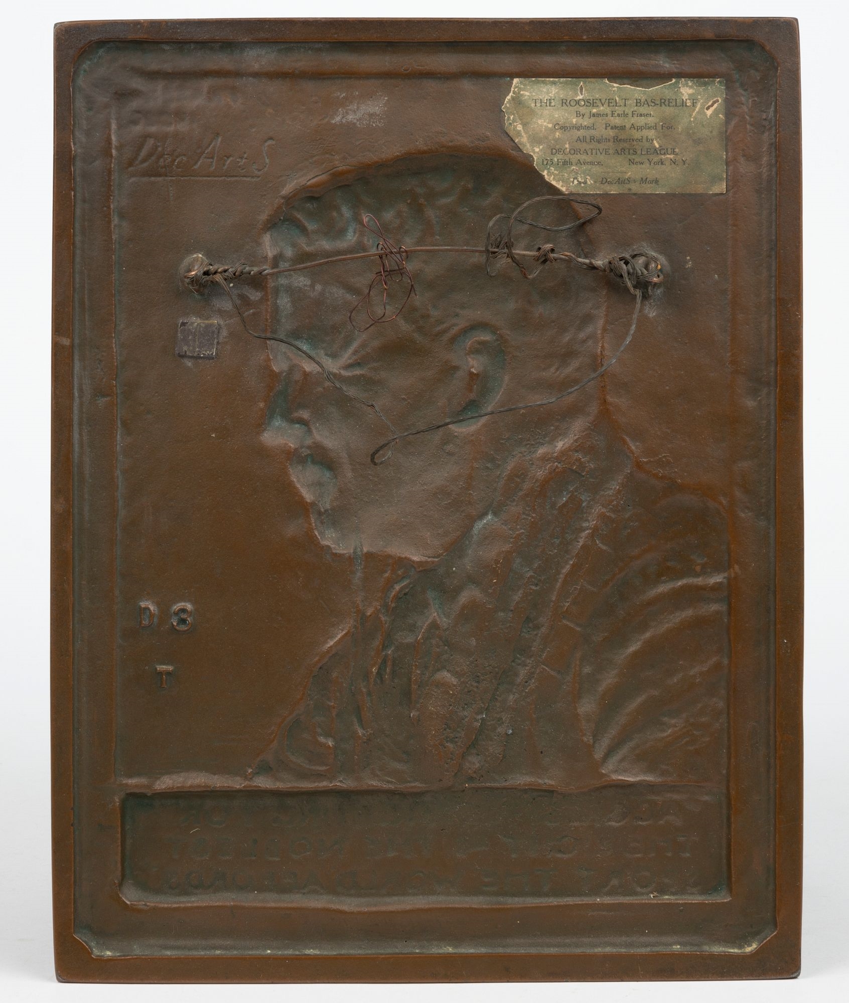 James Earle Fraser | THEODORE ROOSEVELT MEMORIAL WALL PLAQUE (Circa ...