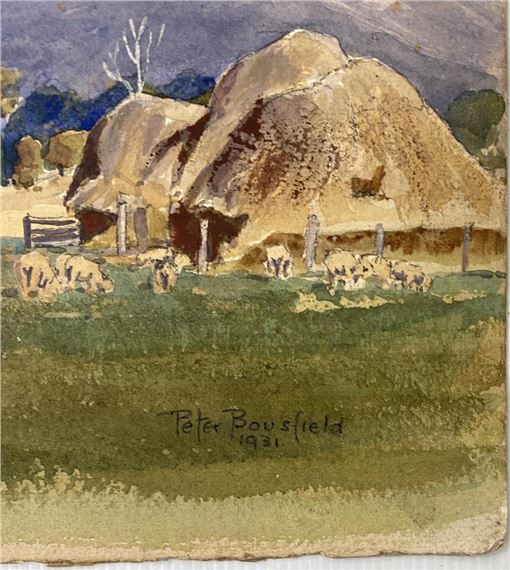 Peter Bousfield | The Hay Sheds, Tawonga Victoria 1931 (1931) | MutualArt