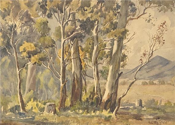 Peter Bousfield | Roadside Gums, Canberra 1930 (1930) | MutualArt