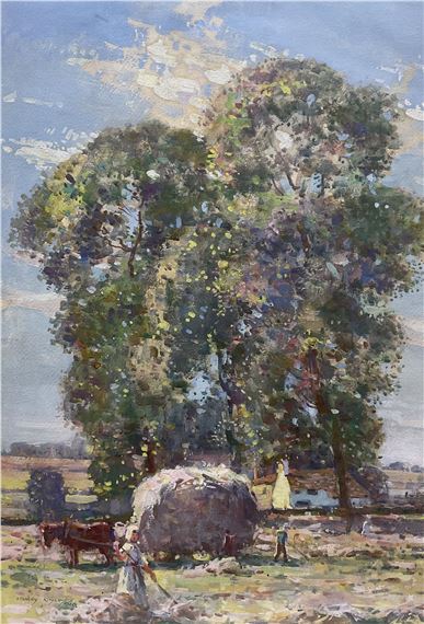 Stanley Royle | Summer Haymaking (1916) | MutualArt