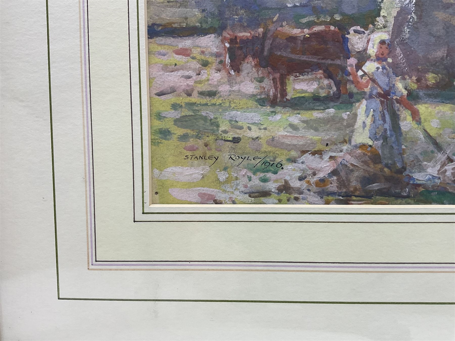 Stanley Royle | Summer Haymaking (1916) | MutualArt