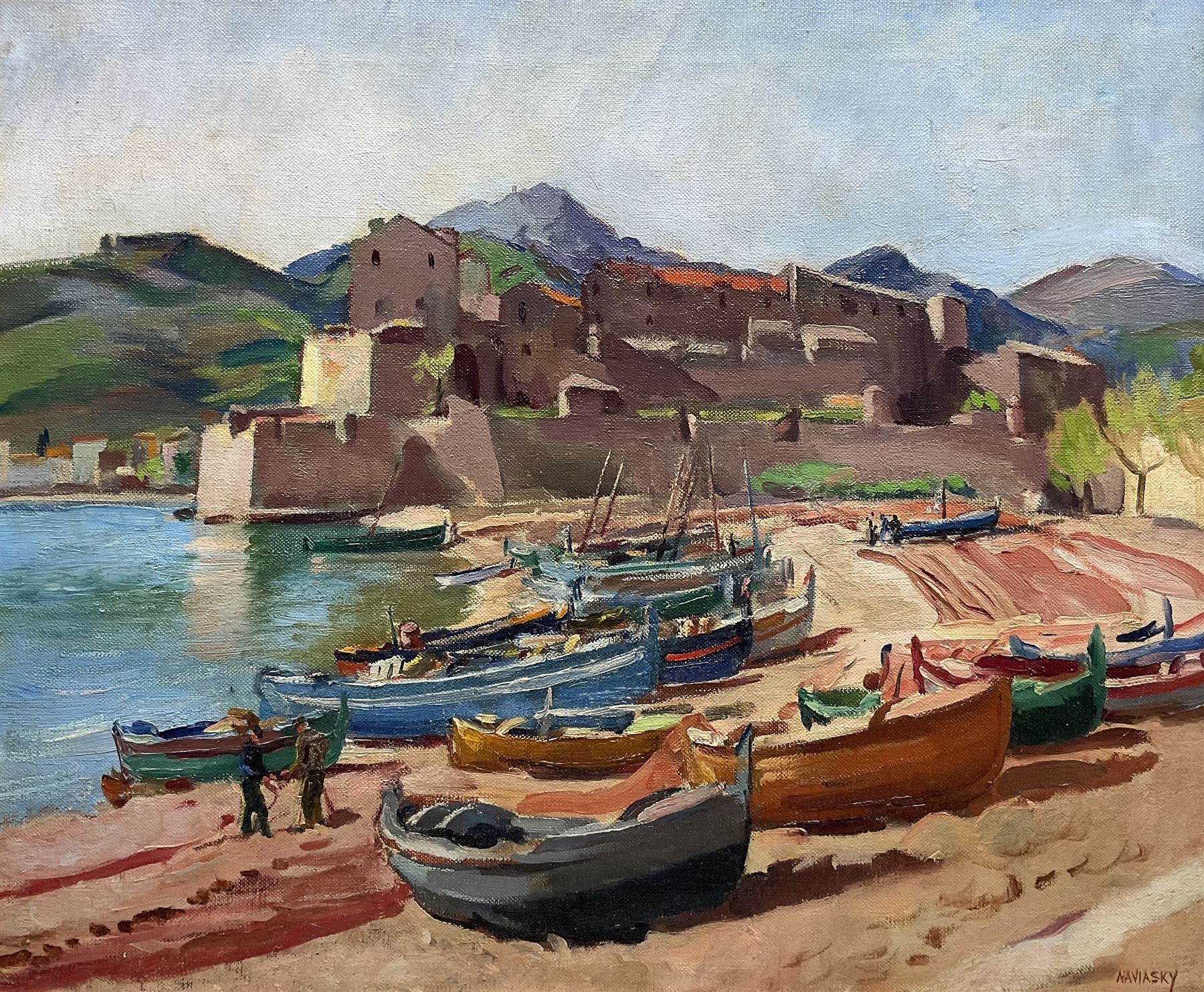 Philip Naviasky | Continental Fishing Village | MutualArt