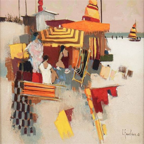Claude Fauchère | Normandy beach | MutualArt