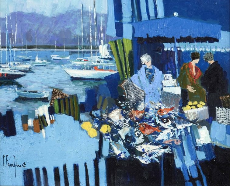 Claude Fauchère | Fishing port | MutualArt
