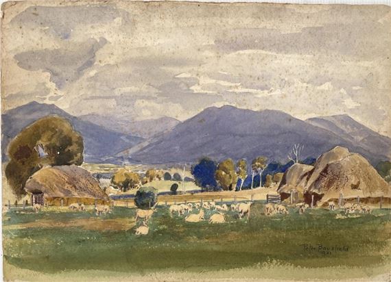 Peter Bousfield | The Hay Sheds, Tawonga Victoria 1931 (1931) | MutualArt