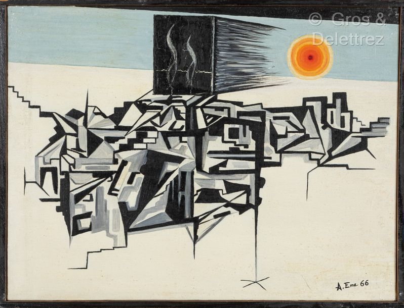 André Eme | André EME (1931-2012) Space and Work (1966) | MutualArt