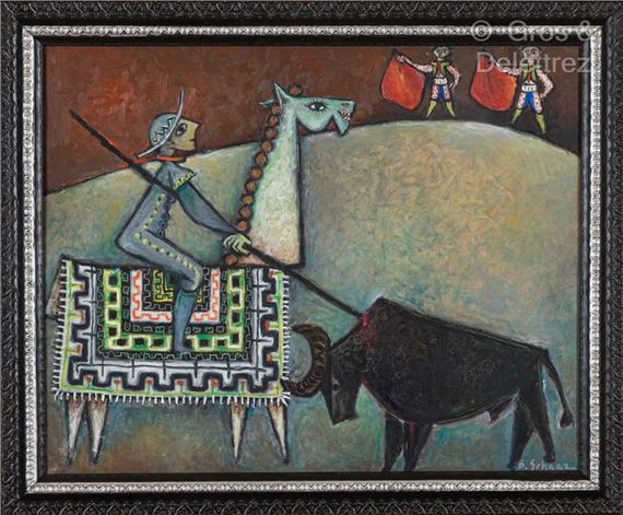 Pinchas Schaar | Pinchas SCHAAR (b. 1923) Picadores (1954) | MutualArt