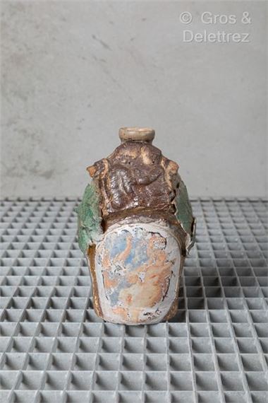 Alain GIREL | Alain GIREL (1945-2001) Stoneware ovoid vase with relief ...