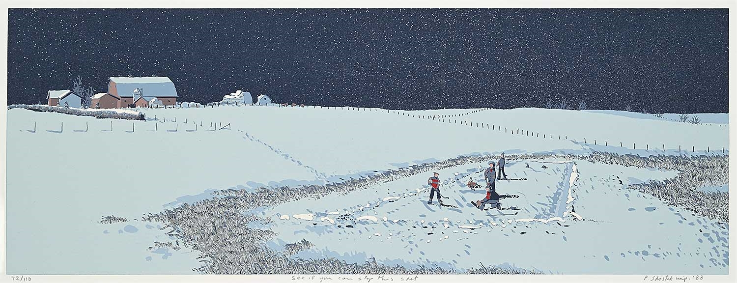 Peter Shostak | See if You Can Stop this Shot #72/110 (1988) | MutualArt