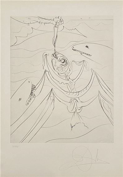 Salvador Dalí | The Old Man and the Sea - The Struggle (1974) | MutualArt