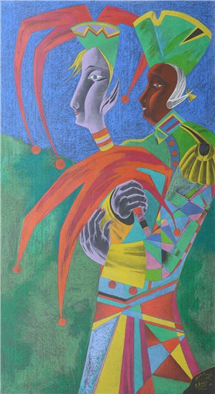 Mikhail Chemiakin | Portrait de Nijinsky (1990) | MutualArt