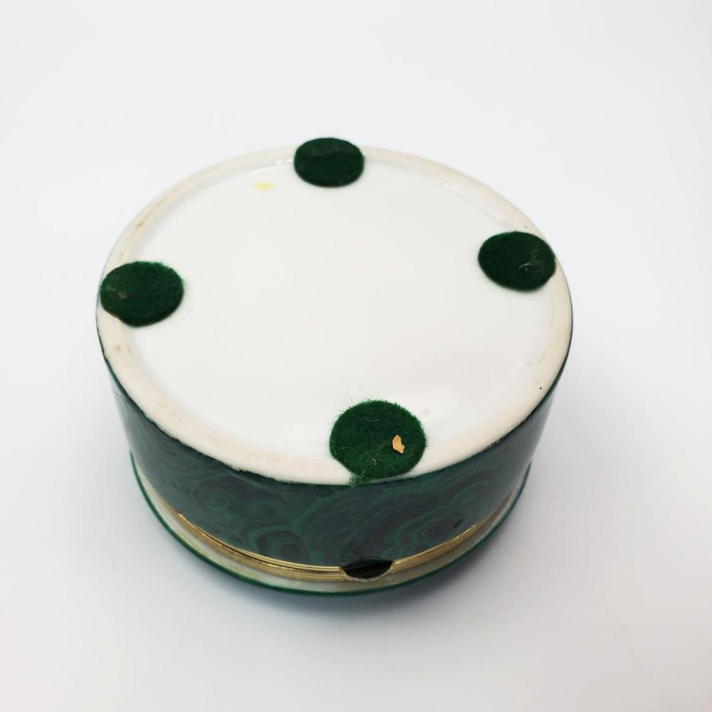Frederick Cooper | Frederick Cooper Porcelain Faux Malachite Box ...