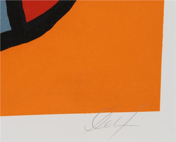 Victor Delfin | ORANGE FIGHTING COCKS (1979) | MutualArt