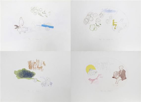 Anthony Deigan | LOT OF 4 ETCHINGS WITH AQUATINT (1989) | MutualArt