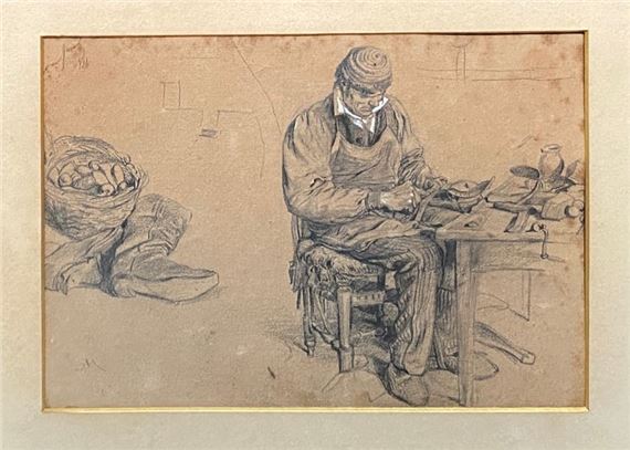 Jean-Louis-Ernest Meissonier | Le savetier. Drawi - Lot (1893) | MutualArt
