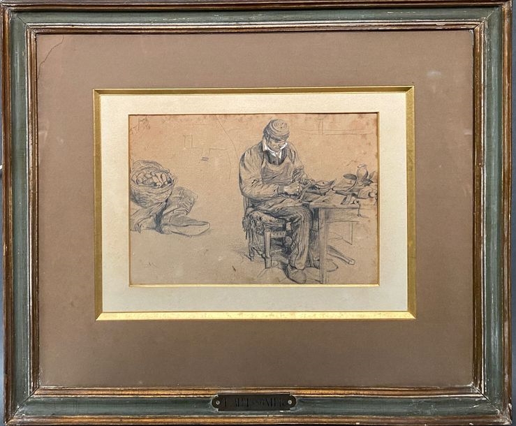 Jean-Louis-Ernest Meissonier | Le savetier. Drawi - Lot (1893) | MutualArt