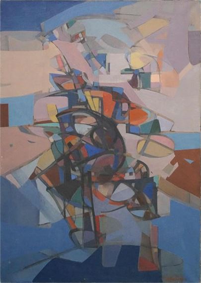 Carlo Marangio | Abstract composition signed and dated - Lot (1970 ...