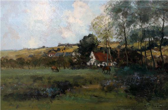 Willem George Frederik Jansen | Landschap met boerderijen | MutualArt