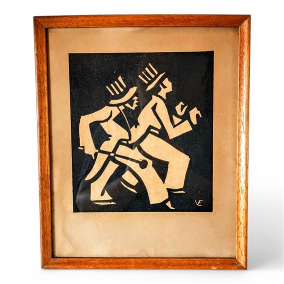 Maurice Essche | BEAUTIFUL MAURICE VAN ESSCHE LINOCUT DEPICTING CAPE ...