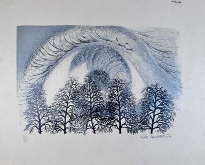 Fred Zeller | Les ombres chinoises. Lithograph signed and dated (19)77 ...