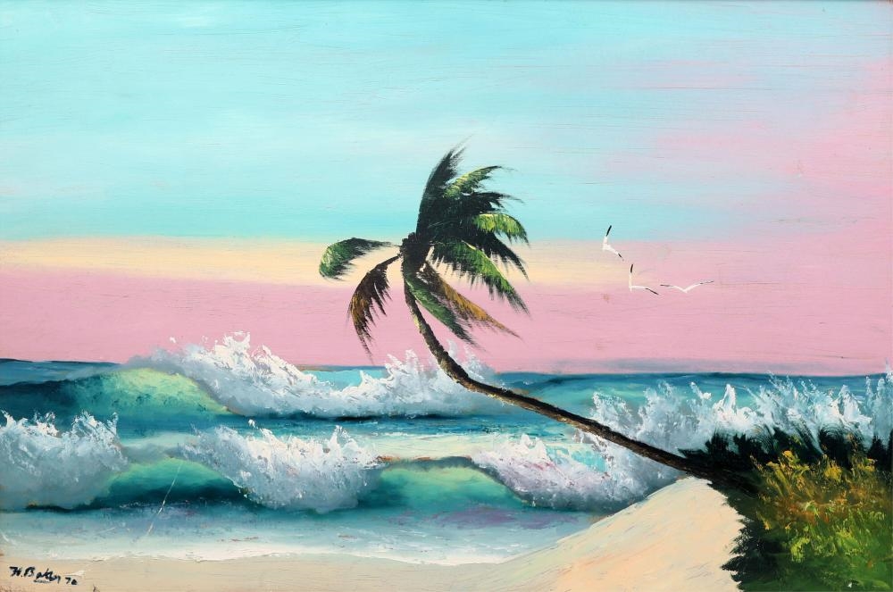 Florida Highwaymen | HEZEKIAH BAKER FLORIDA HIGHWAYMEN SURFSIDE TRINITY (1970s) | MutualArt