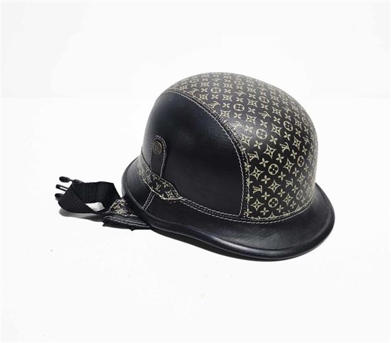 Louis Vuitton | A riding helmet with LV print | MutualArt