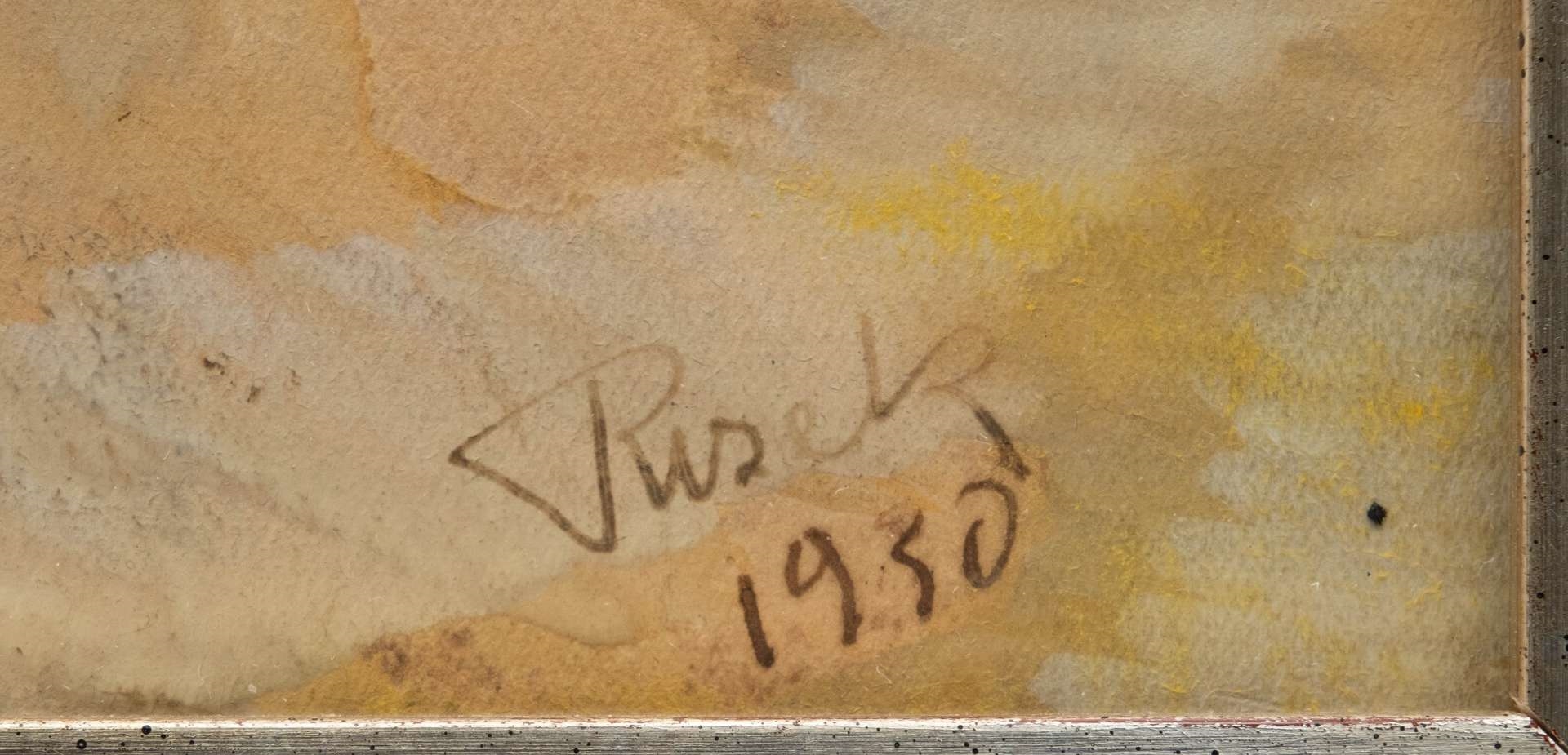 Emil Rizek | Street scene in Japan (1930) | MutualArt