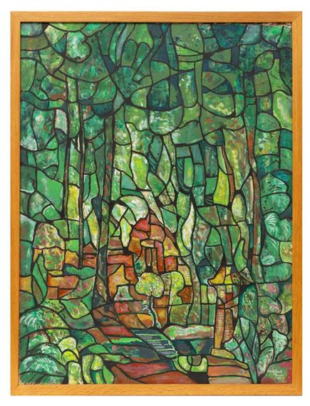 Arie Smit | Temple in the forest (1995) | MutualArt