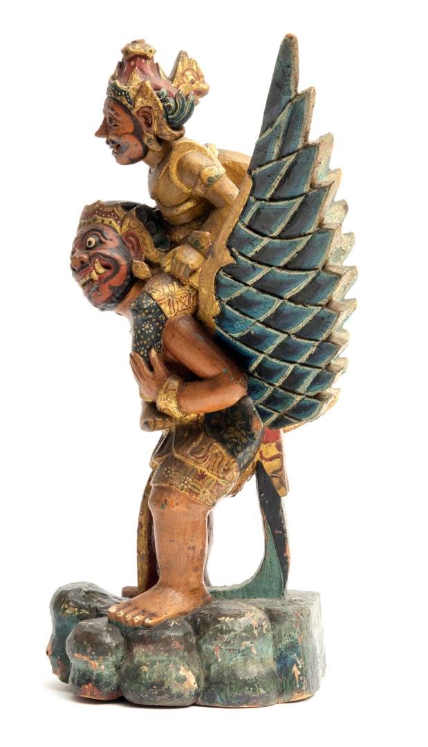 Balinese School, 19th Century | A Balinese polychrome wood carved ...