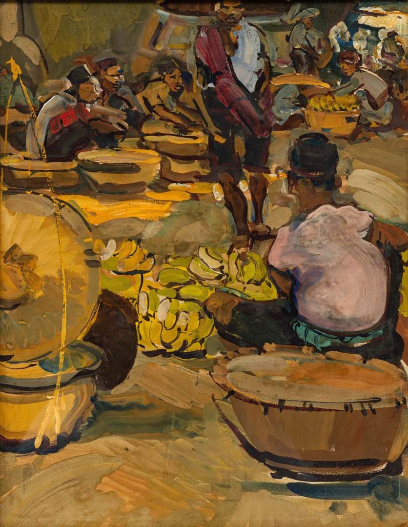 Emil Rizek | Javanese fruit market | MutualArt