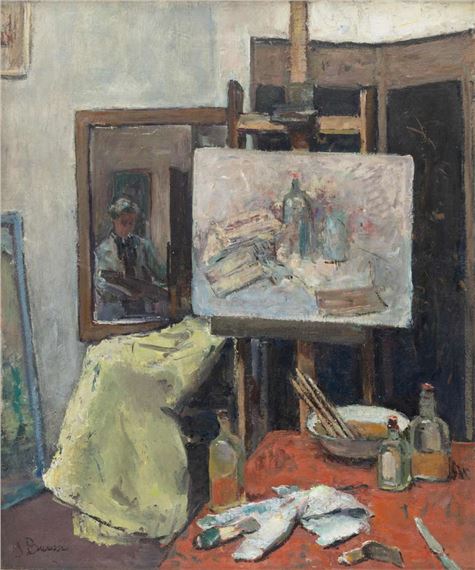 Johanna Bauer Stumpf | Stilleven met zelfportret in spiegel (1977 ...