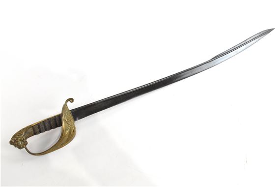 SWORD | A British 1827 pattern naval officer's sword with lion head ...