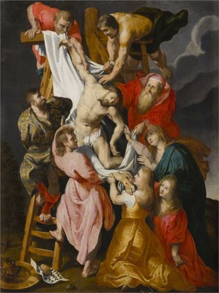 Peter Paul Rubens | 17th CENTURY FLEMISH SCHOOL, FOLLOWER OF PIERRE PAUL RUBENS The Descent from ...