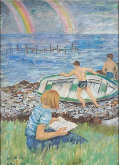 Waldo Peirce | The Double Rainbow (1948) | MutualArt