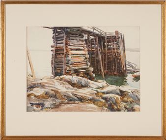 John Singer Sargent | The Old Wharf, Ironbound | MutualArt