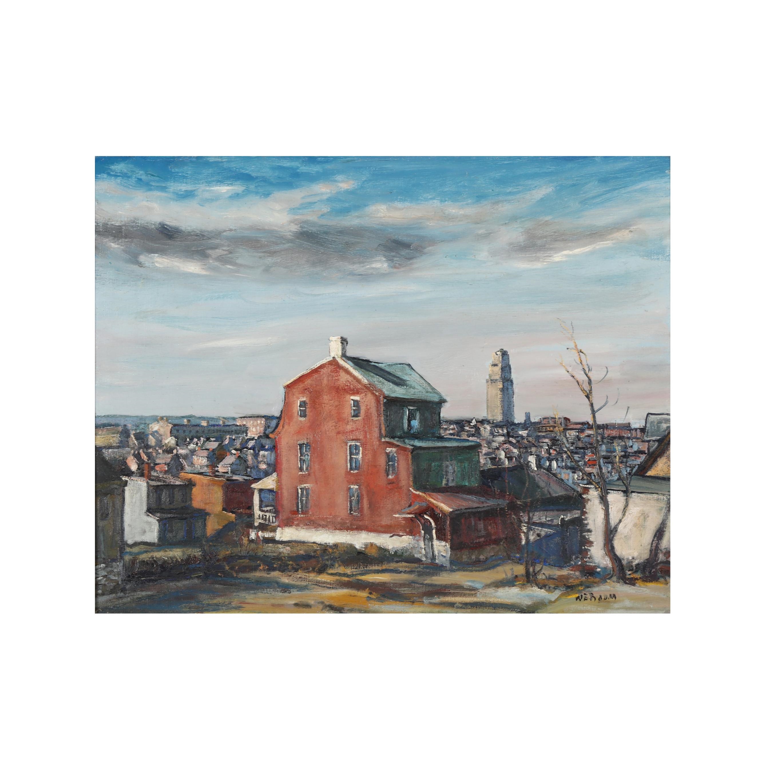 Walter Emerson Baum | Red House, Allentown | MutualArt