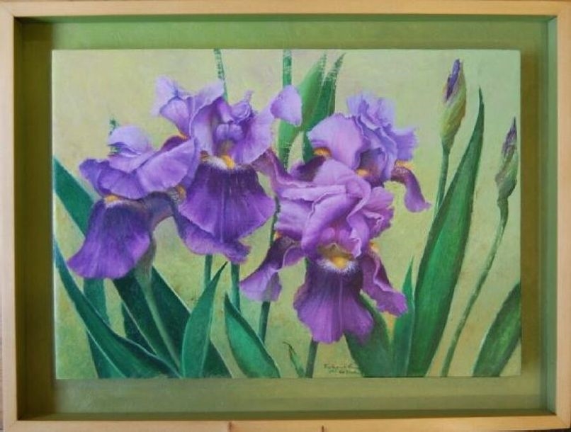 Francisco Sebastián Nicolau | Violet iris | MutualArt