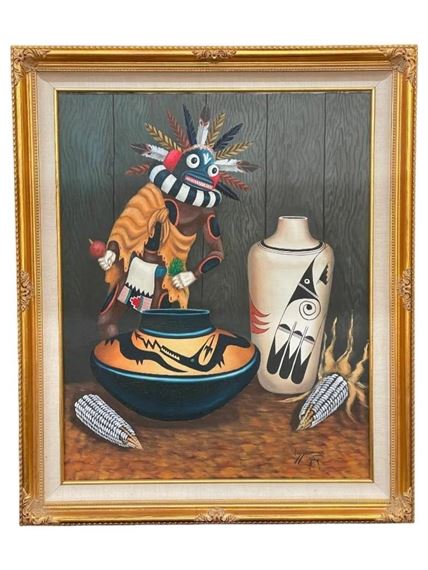 Jimmy Yellowhair | Large Oil Painting | MutualArt