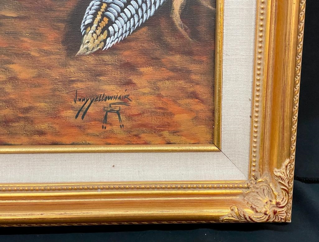 Jimmy Yellowhair | Large Oil Painting | MutualArt