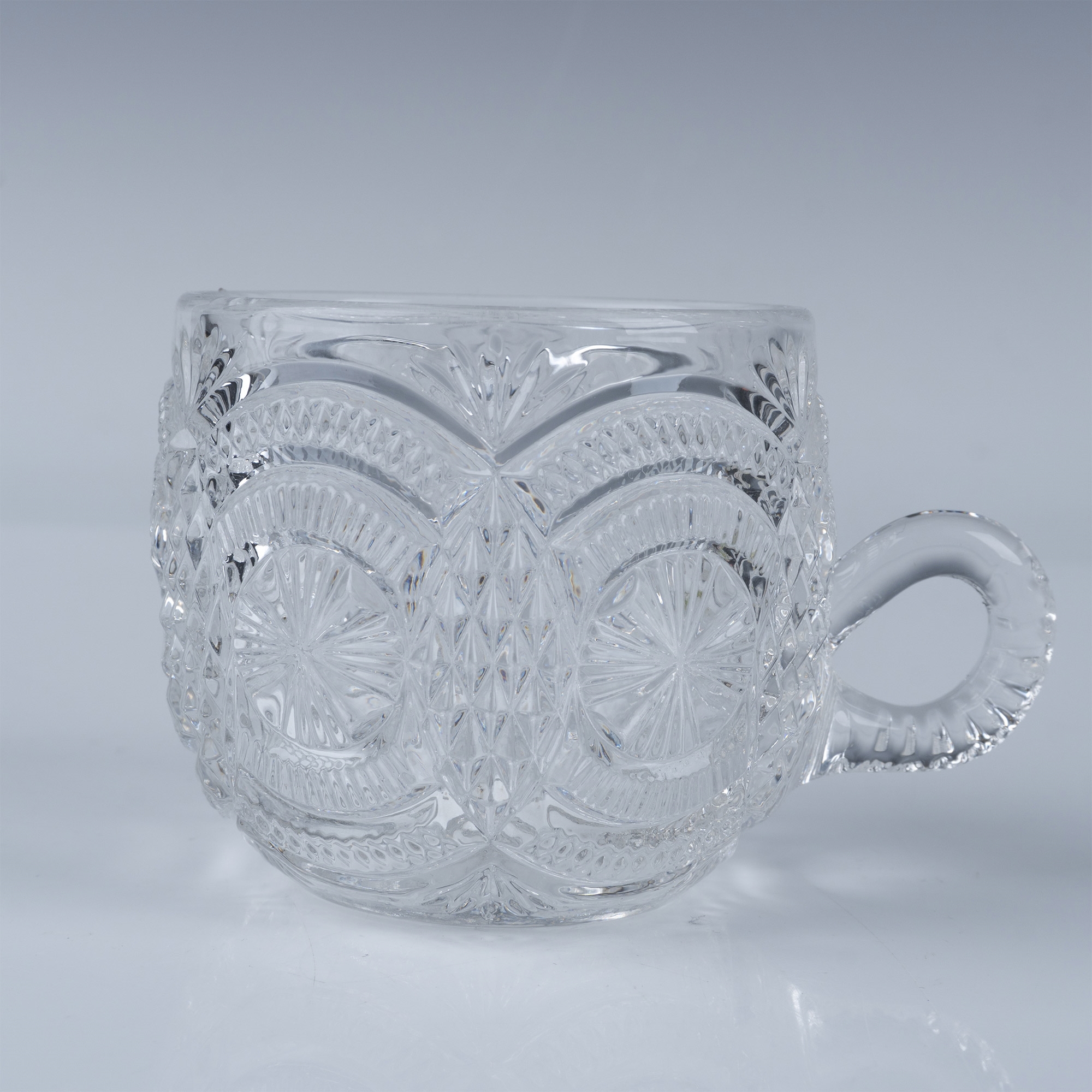 Punch | 6pc Pressed Glass Punch Cups | MutualArt