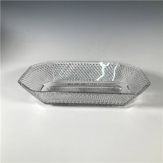 Diamond Point | Mid Century Diamond Point Glass Dish (Circa 1950 ...