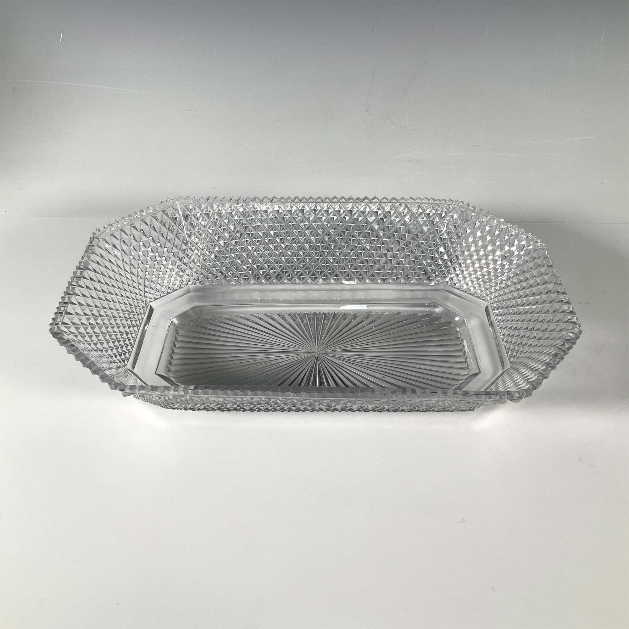 Diamond Point | Mid Century Diamond Point Glass Dish (Circa 1950 ...