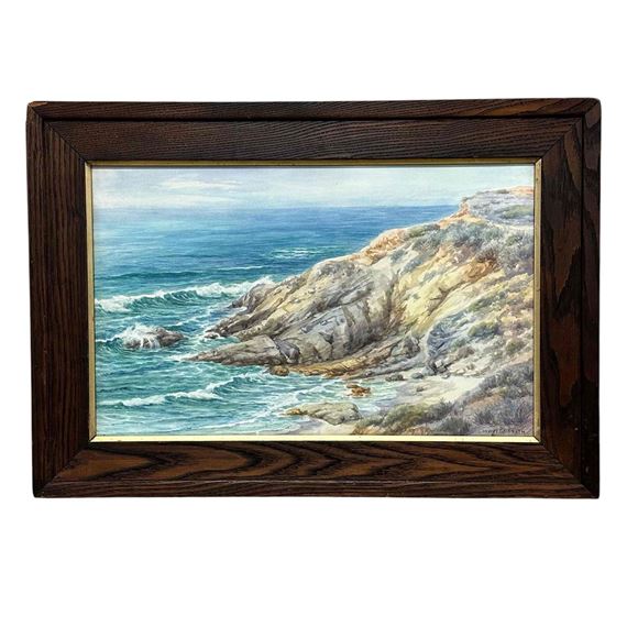 Conway Griffith | Conway Griffith (American 1863-1924) Coastal Seascape ...