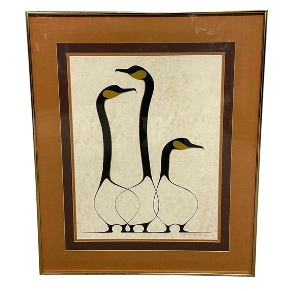 Benjamin Chee Chee | Two Geese (1977) | MutualArt