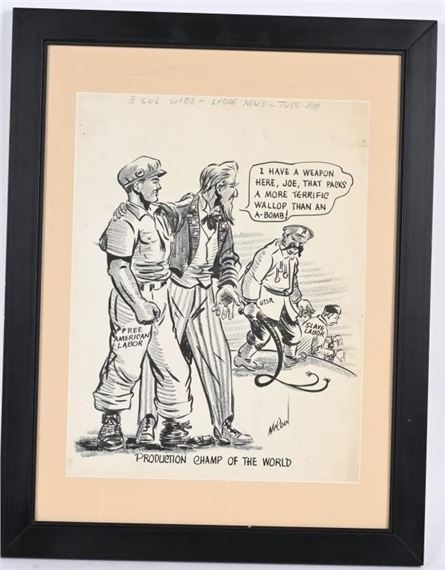 Joseph | COLD WAR ORIGINAL ART UNCLE SAM & STALIN SIGNED | MutualArt
