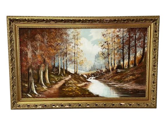 Russell May | Original Oil on Canvas by Kentucky's Russell May (1921 ...