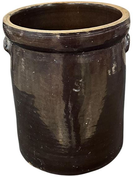 Charles Johnson Payne | Antique Brown Waco Pottery Crock | MutualArt