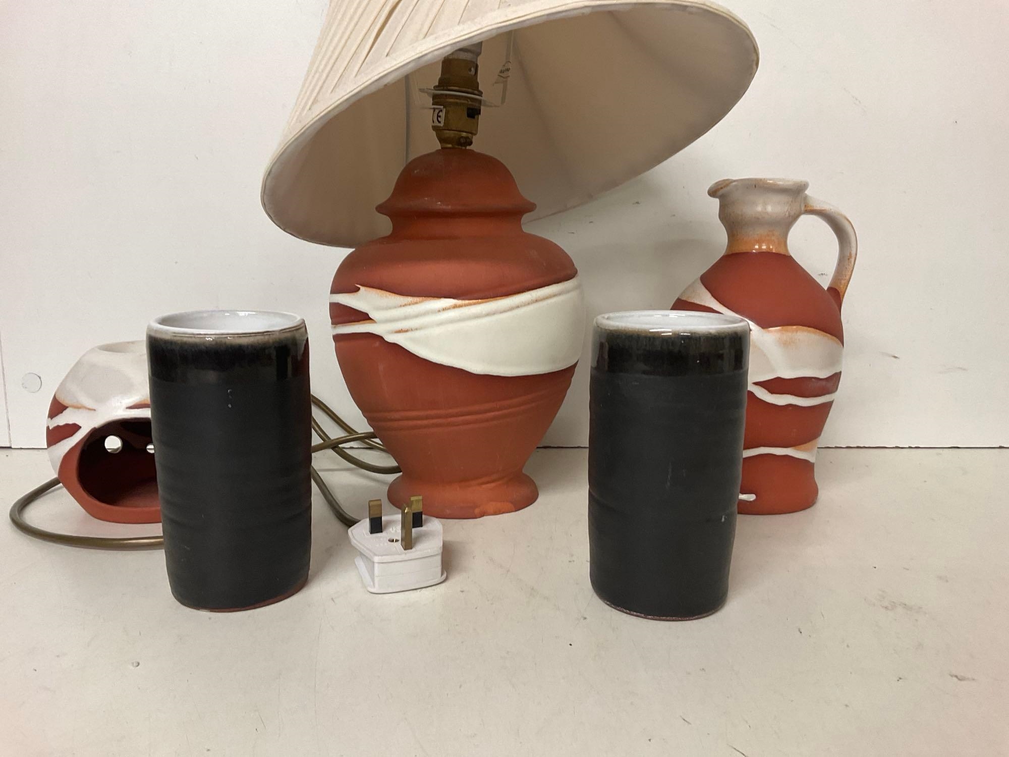 Stephen Pearse | GLAZED TERRACOTTA TABLE LAMP | MutualArt